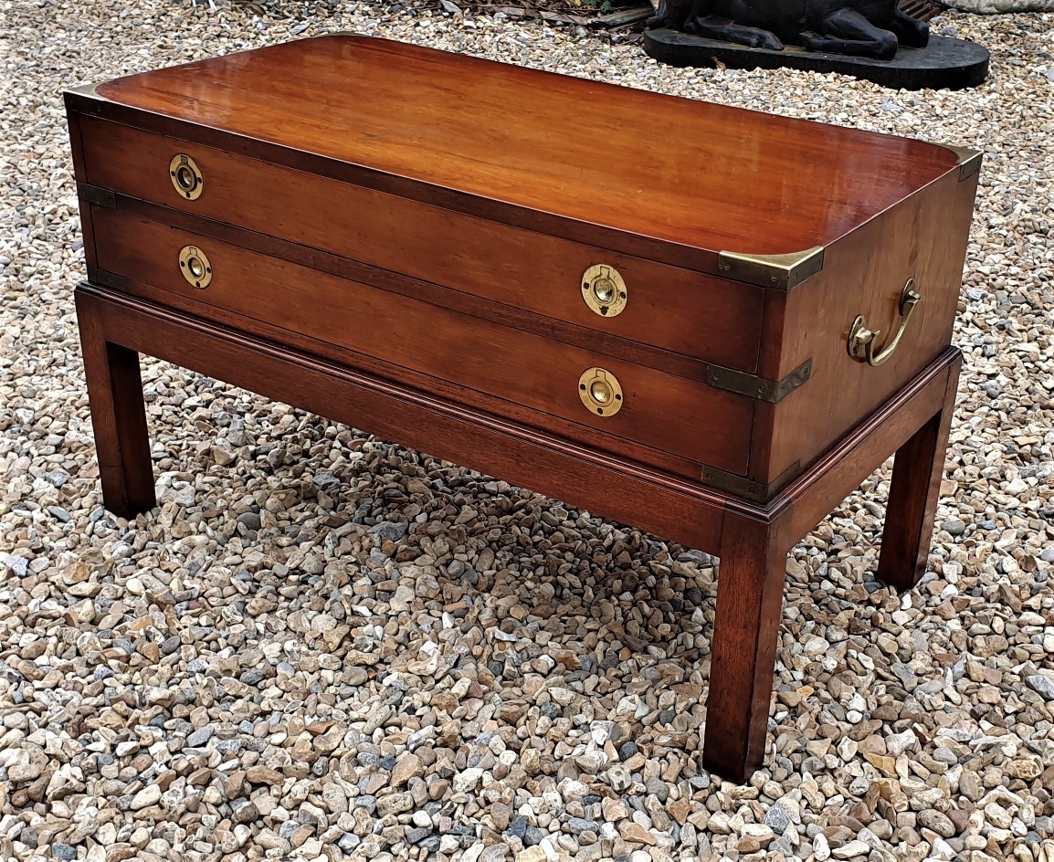 Campaign Style Table 20thC SOLD - Moy Antiques