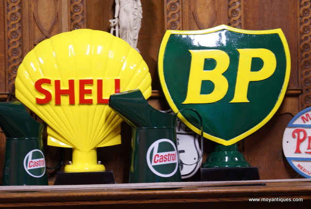 Shell and BP Signs - Moy Antiques