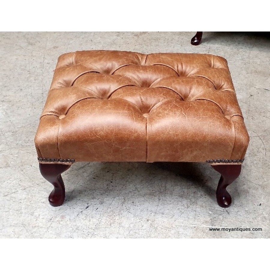 Chesterfield 3 2 1 stool ck Vintage Tan - Moy Antiques