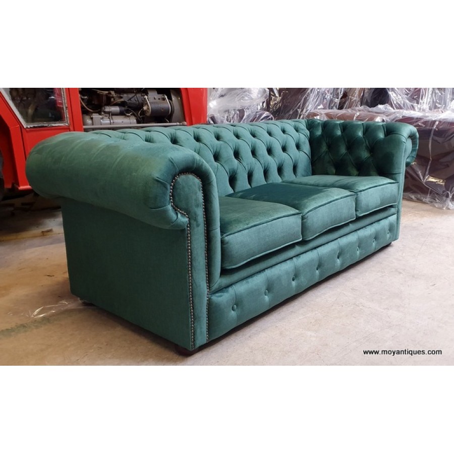 Chesterfield 3 Romance Jade - Moy Antiques