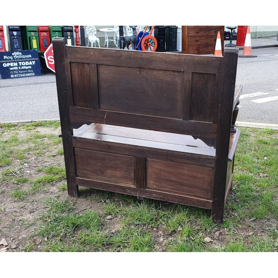 Monks Bench Oak SOLD - Moy Antiques