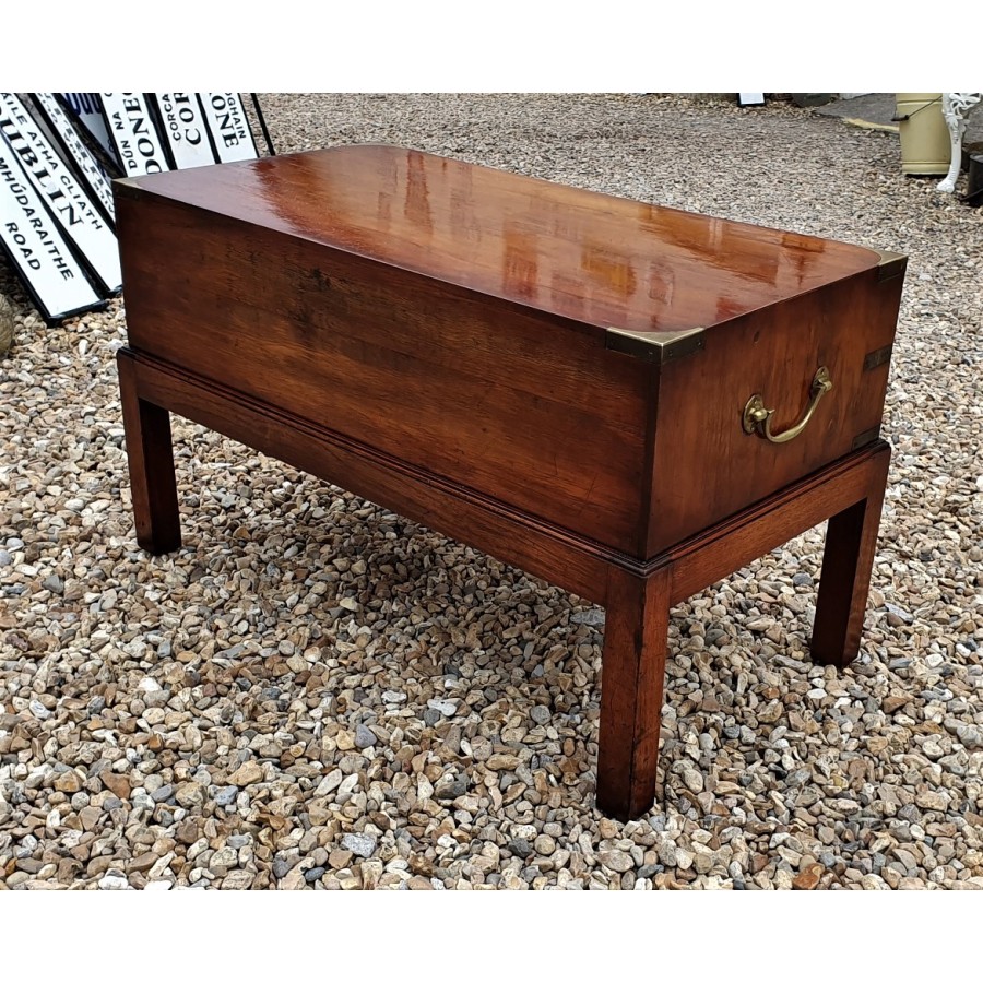 Campaign Style Table 20thC SOLD - Moy Antiques