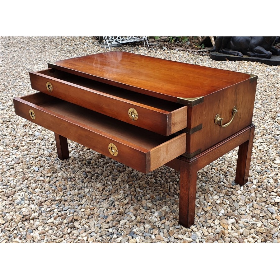 Campaign Style Table 20thC SOLD - Moy Antiques