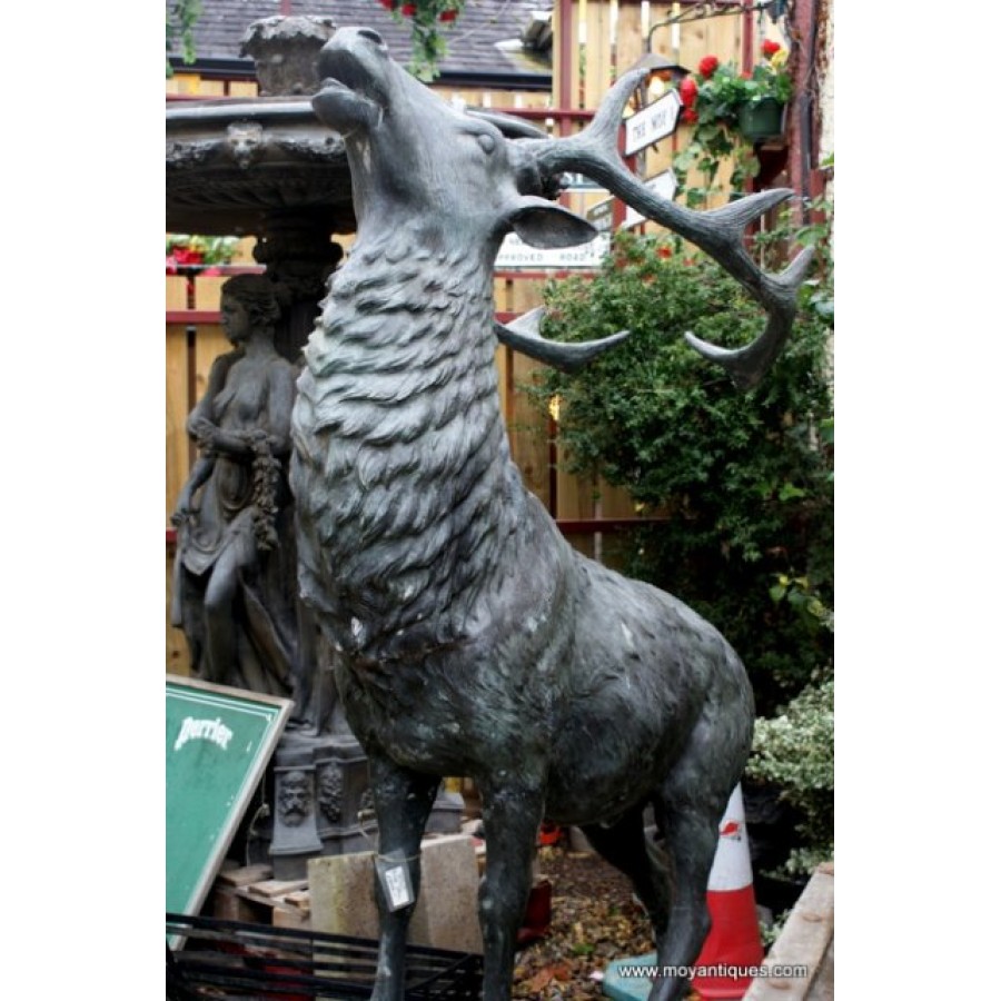 Bronze Stag Large SOLD - Moy Antiques