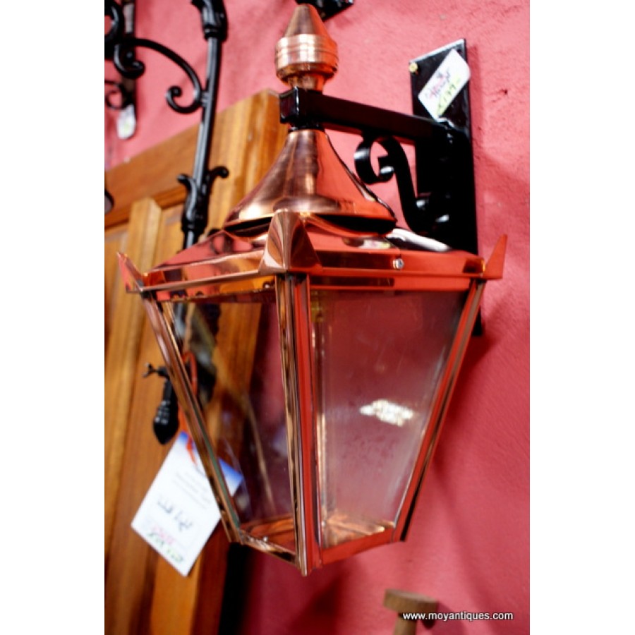 Copper or Black Hanging Street Light No.8 - Moy Antiques