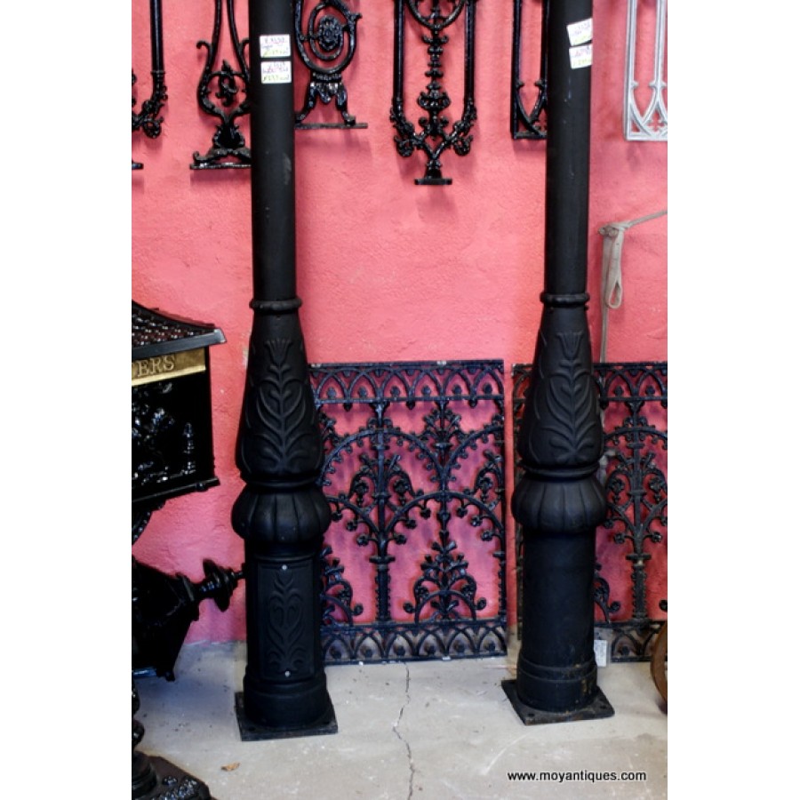 Cast Iron Ladder Bar Street Lights - Moy Antiques