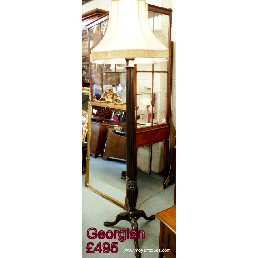 Antique Georgian Floor Lamp - Moy Antiques