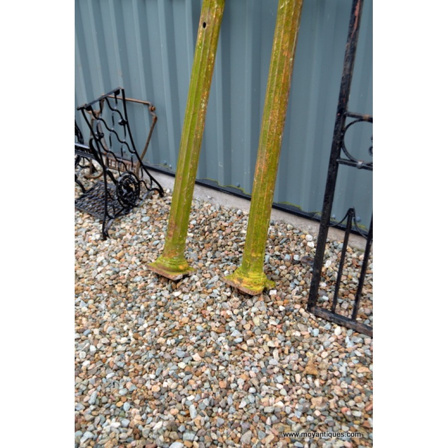 Georgian Cast Iron Gate Posts RESERVED - Moy Antiques