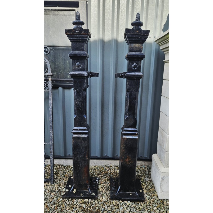 Cast Iron Gate Piers Heavy - Moy Antiques