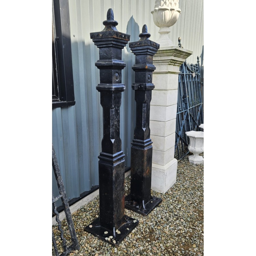 Cast Iron Gate Piers Heavy - Moy Antiques