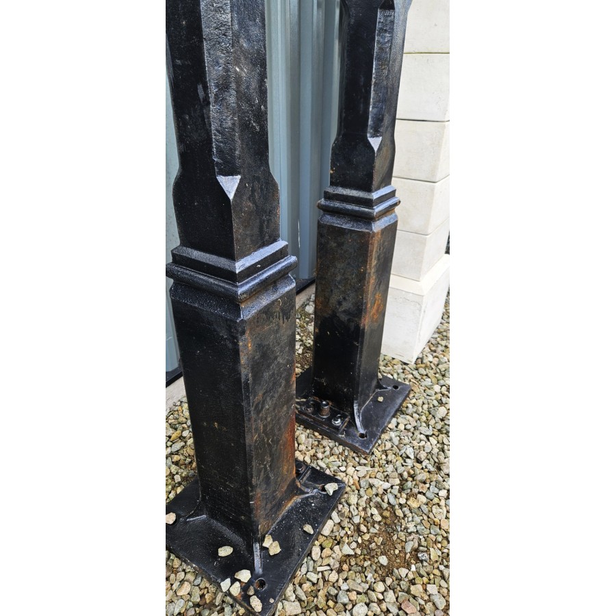Cast Iron Gate Piers Heavy - Moy Antiques