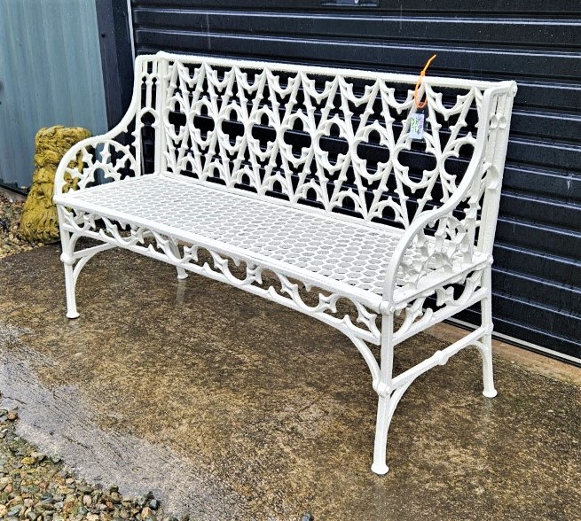 Garden Bench Gothic - Moy Antiques