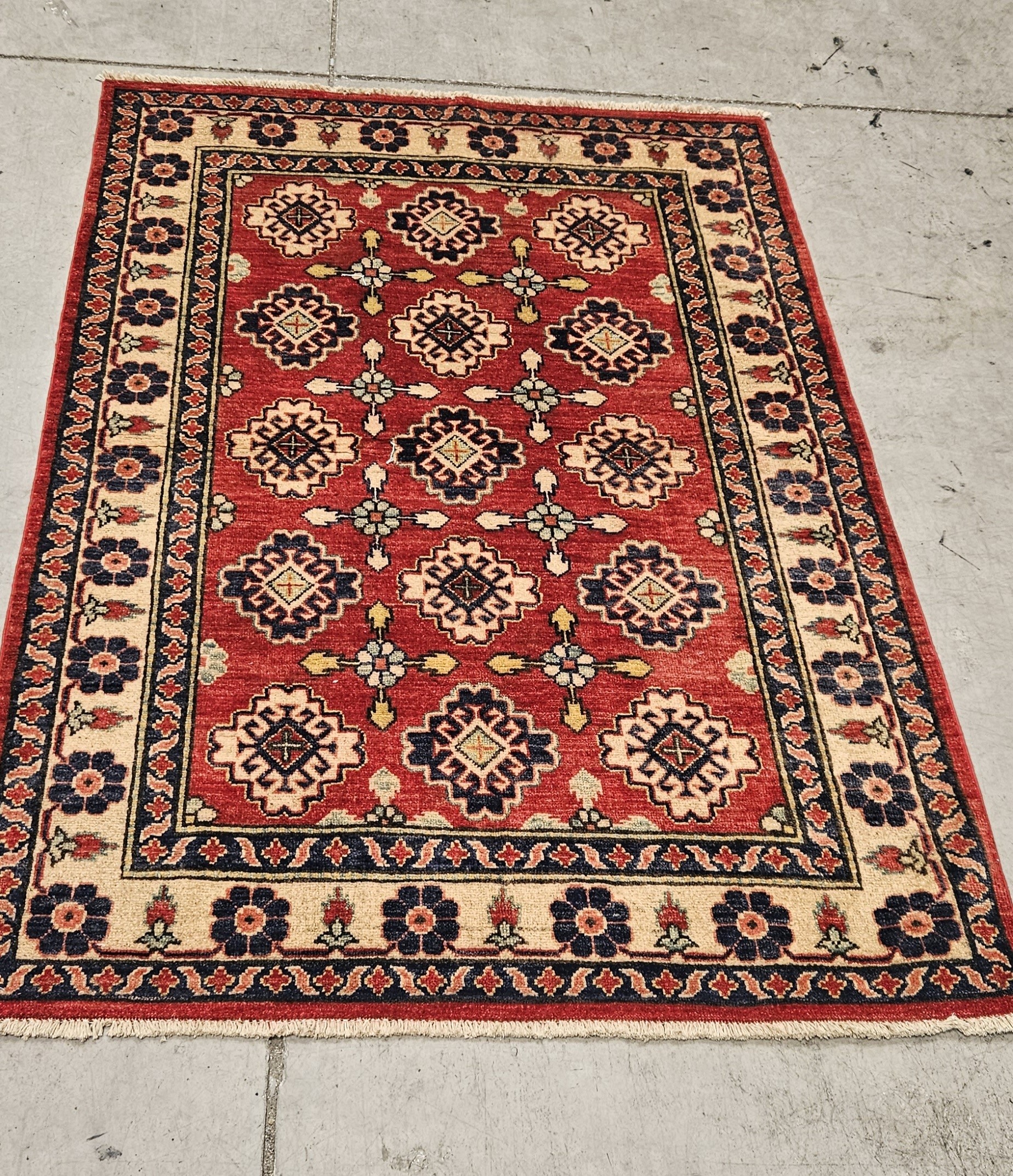 Afgan Kazak Rug -2a - Moy Antiques