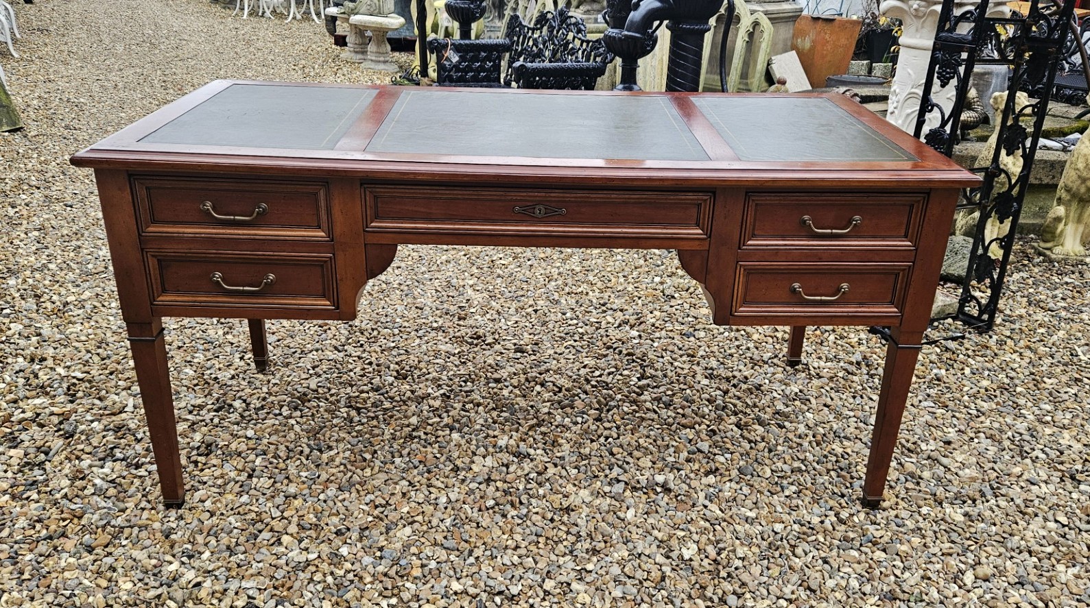 Desk Bureau Plat, Label Grange Paris SOLD - Moy Antiques